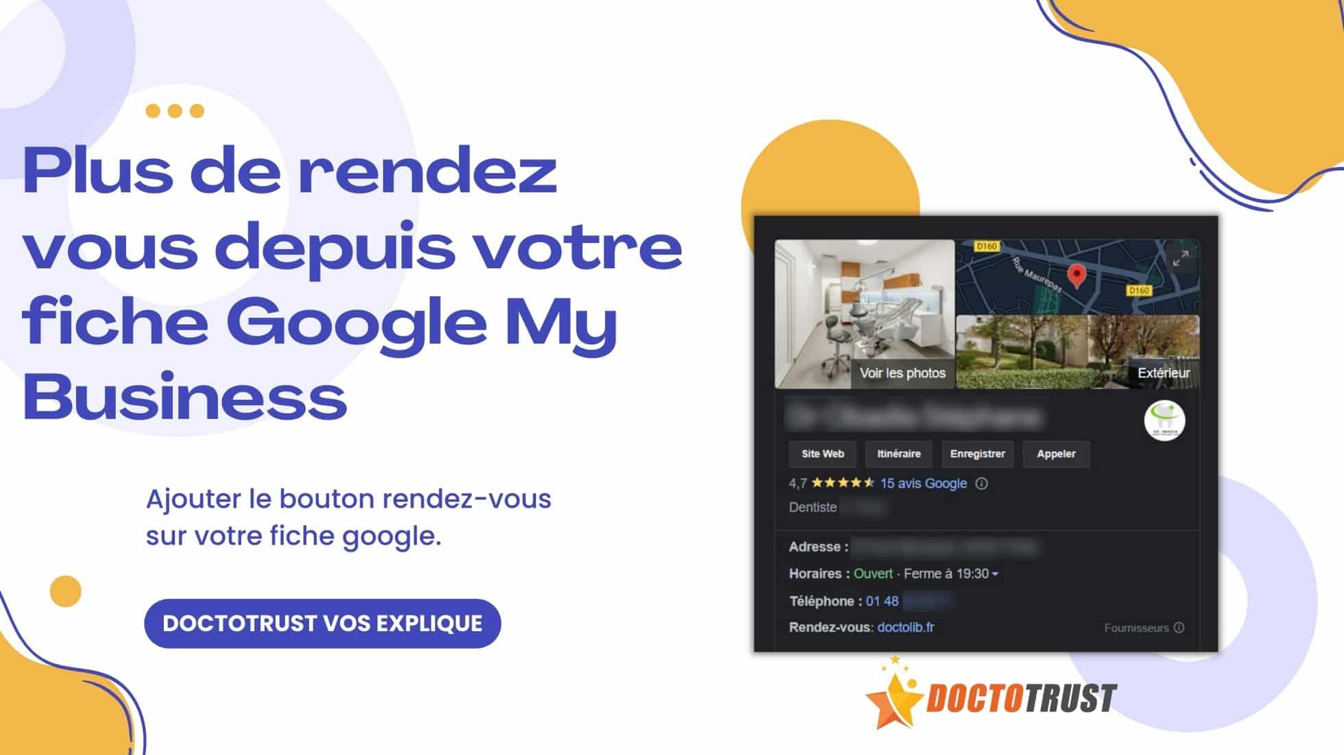 Comment ajouter le lien Rendez-Vous Doctolib sur ma fiche Google My Business ? - MediTrust